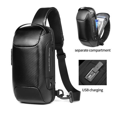 China Factory wholesale anti theft waterproof custom men fashion shoulder chest crossbody sling bag for men for sale