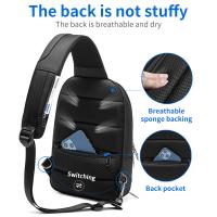 China Factory wholesale large capacity shoulder bag multi functional travel sling bag men's Crossbody chest bag for sale