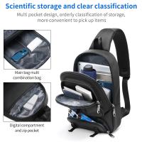 China Factory wholesale large capacity shoulder bag multi functional travel sling bag men's Crossbody chest bag for sale