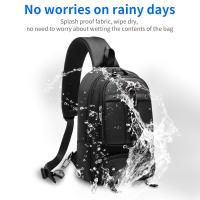 China Factory wholesale large capacity shoulder bag multi functional travel sling bag men's Crossbody chest bag for sale