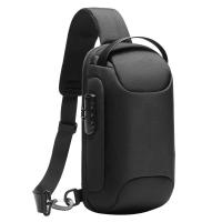 China Wholesale new custom logo waterproof large capacity Single Shoulder Messenger Bag USB charging men chest bag for sale