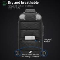 China Wholesale new custom logo waterproof large capacity Single Shoulder Messenger Bag USB charging men chest bag for sale