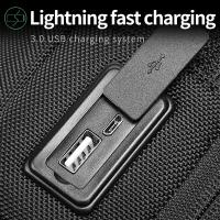 China Wholesale new custom logo waterproof large capacity Single Shoulder Messenger Bag USB charging men chest bag for sale