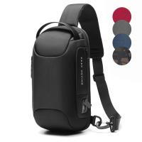 China Factory new wholesale custom men trend anti theft waterproof fashion chest crossbody sling bag for sale