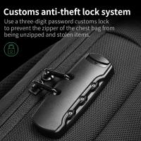 China Factory new wholesale custom men trend anti theft waterproof fashion chest crossbody sling bag for sale