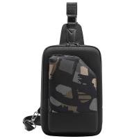 China New camouflage trend fashionable one shoulder sling bag outdoor waterproof men's crossbody chest bag for sale