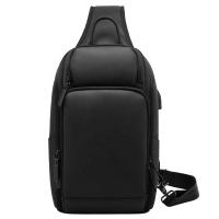 China High quality custom logo men's fashion waterproof business sling bag shoulder bag chest bag for sale