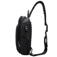 China High quality custom logo men's fashion waterproof business sling bag shoulder bag chest bag for sale