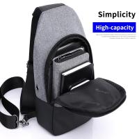 China Wholesale OEM custom logo men waterproof light Korean style crossbody trend mens chest bag sling bag for sale
