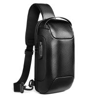 China OEM/ODM Carbon Fiber Streamline Anti Theft Sling Bag Rainproof for sale