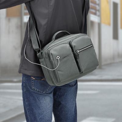 China Safe Casual Mens Sling Bag 20cm Height Large Capacity Easy To Take for sale