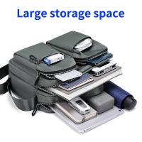 China Safe Casual Mens Sling Bag 20cm Height Large Capacity Easy To Take for sale