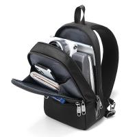 China OEM ODM Lightweight Waterproof Crossbody Bag Mens Sling Backpack With Usb Port for sale