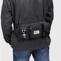 China Outdoor Oxford Waterproof Waist Bag Tool Kit Black Mens Bumbag Multifunctional for sale