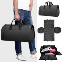 China Wholesale Multifunction Waterproof men business Travel Duffle Custom logo Foldable Suit Cover Garment Bag for sale