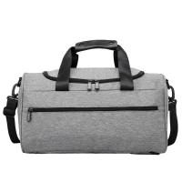 China Water Retardant Leather Nylon Workout Duffle Bags Unisex 43cm Length for sale