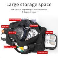 China OEM Custom Logo Travel Duffel Backpack Garment Duffle Bag Multi Storey for sale