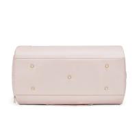 China PU Foldable Pink Leather Travel Duffle Bag Carry On Garment Bag OEM/ODM for sale
