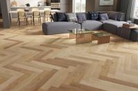 China 4.2mm spc stone polymer composite herringbone wood effect vinyl flooring for sale