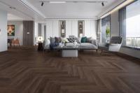 China 6.5mm Spc Vinyl Floor Tiles Herringbone Click Vinyl Flooring Grey for sale