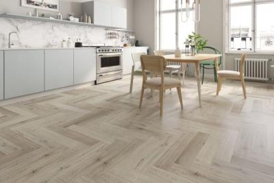 China Waterproof Herringbone Vinyl Flooring Planks 3.8mm Spc Floor Tiles for sale