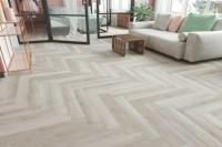 China Fire Resistant SPC Herringbone Floor 20 Mil Bedroom Livingroom for sale
