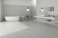 China 12 Inch Grey SPC Floor Tiles Stone Plastic Composite Vinyl Flooring 4.5mm for sale