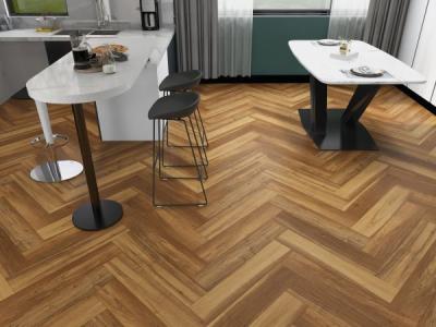 China 5.0mm Waterproof SPC Herringbone Floor No Shrink Rigid Core SPC Flooring for sale