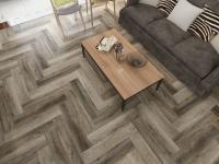 China 6.0mm Scratch Wear Resistant SPC Herringbone Floor Click Lock Rigid Core for sale