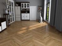 China 20mil Wear Layer Herringbone SPC Click Flooring Anti Bacterial for sale