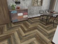 China Vinyl Herringbone SPC Floor Foot Comfort Waterproof 6.0mm for sale