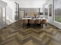 China Easy Maintenance Herringbone Rigid Core SPC Flooring Anti Slip 4.5mm for sale