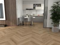 China SPC Herringbone Vinyl Plank Flooring 15 Mil Wear Layer for sale
