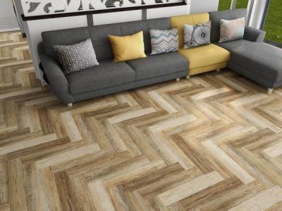 China Valinge Vinyl Plank SPC Herringbone Floor No Shrink Termite Proof 5.5mm for sale