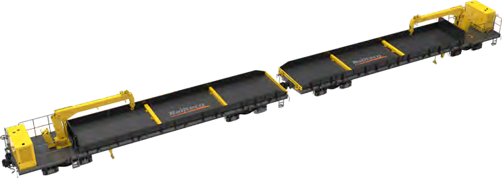 RTH35 Flat Wagon overview diagram showing main components and structure