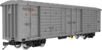 China 1000mm Gauge Covered Goods Wagon 18t Load 56.5t Capacity Railway Wagon for sale