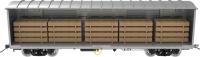 China 1000mm Gauge Covered Goods Wagon 18t Load 56.5t Capacity Railway Wagon for sale