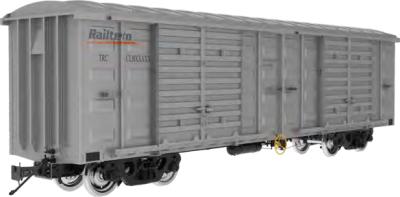 China 1000mm Gauge Railway Covered Goods Wagon 56.5t Load Capacity Steel Van for sale