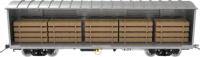 China 1000mm Gauge Railway Covered Goods Wagon 56.5t Load Capacity Steel Van for sale