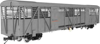 China 1000mm Gauge Livestock Wagon 33t Capacity Tanzania Railway Covered Goods Wagon for sale