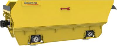 China RTH14 Mine Wagon 20m³ Bottom Unloading Ore Transport Rail Car 1435mm Gauge for sale