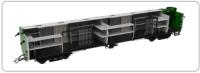 China 1000mm Gauge Passenger Coach Luggage Brake Van 80km/h 10t Capacity for sale