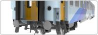 China 160km/h Air Conditioned Railway Passenger Coach 26400mm Length 1435mm Gauge for sale