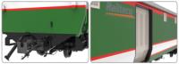 China 1000mm Gauge Passenger Coach Luggage Brake Van 80km/h 10t Capacity for sale