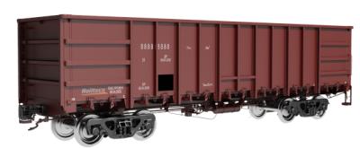 China 1520mm Gauge Bottom Discharge Open Top Railway Wagon 13980mm Length for Coal Ore Transport for sale