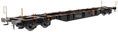 China RTH08 SGNSSS60 Railway Flat Wagon 120km/H 70t Payload Container Wagon for sale