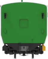 China Steel Construction Luggage Van with UIC540 Air Braking for 1000mm Gauge Railway for sale