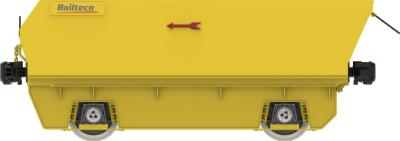 China 39.6 Tonnes 20m³ Underground Ore Transport Railway Goods Wagon 1435mm Gauge for sale