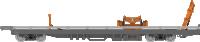 China Railway Track Laying Vehicle 16804mm 40t Capacity 1435mm Gauge OEM for sale