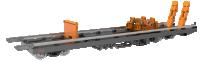 China Railway Track Laying Vehicle 16804mm 40t Capacity 1435mm Gauge OEM for sale